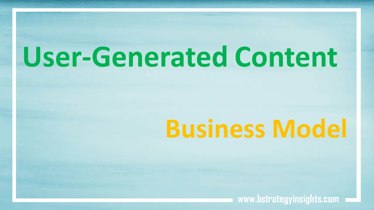 User-Generated Content Business Model - BStrategy Insights